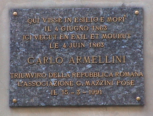 Carlo Armellini : Brussels Remembers, memorials in Brussels
